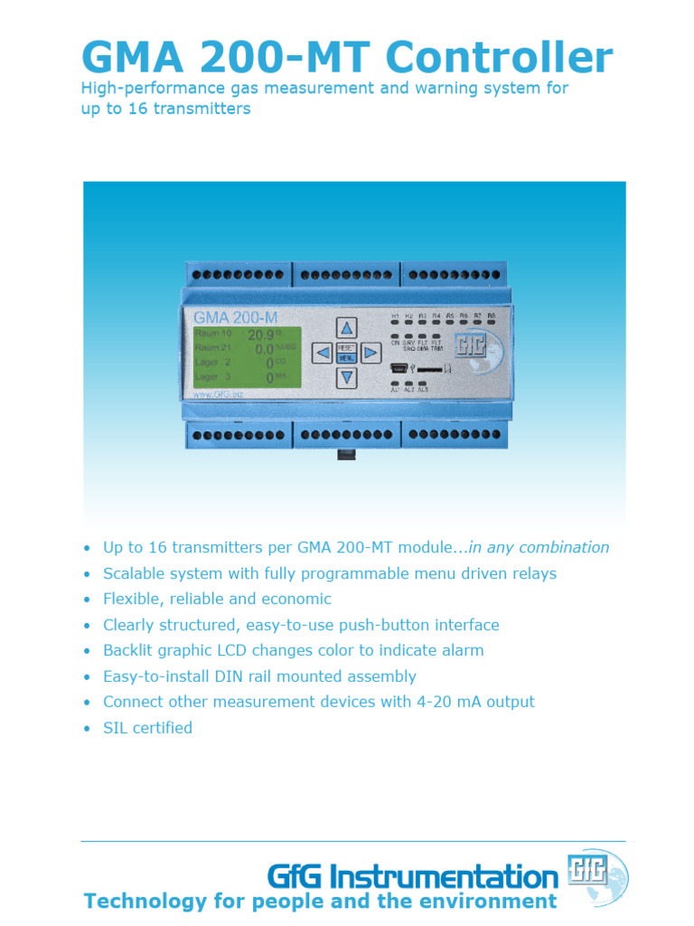 GMA 200-MT Data Sheet V10 03 23 21 Hi | PDF | Relay | Computer Network