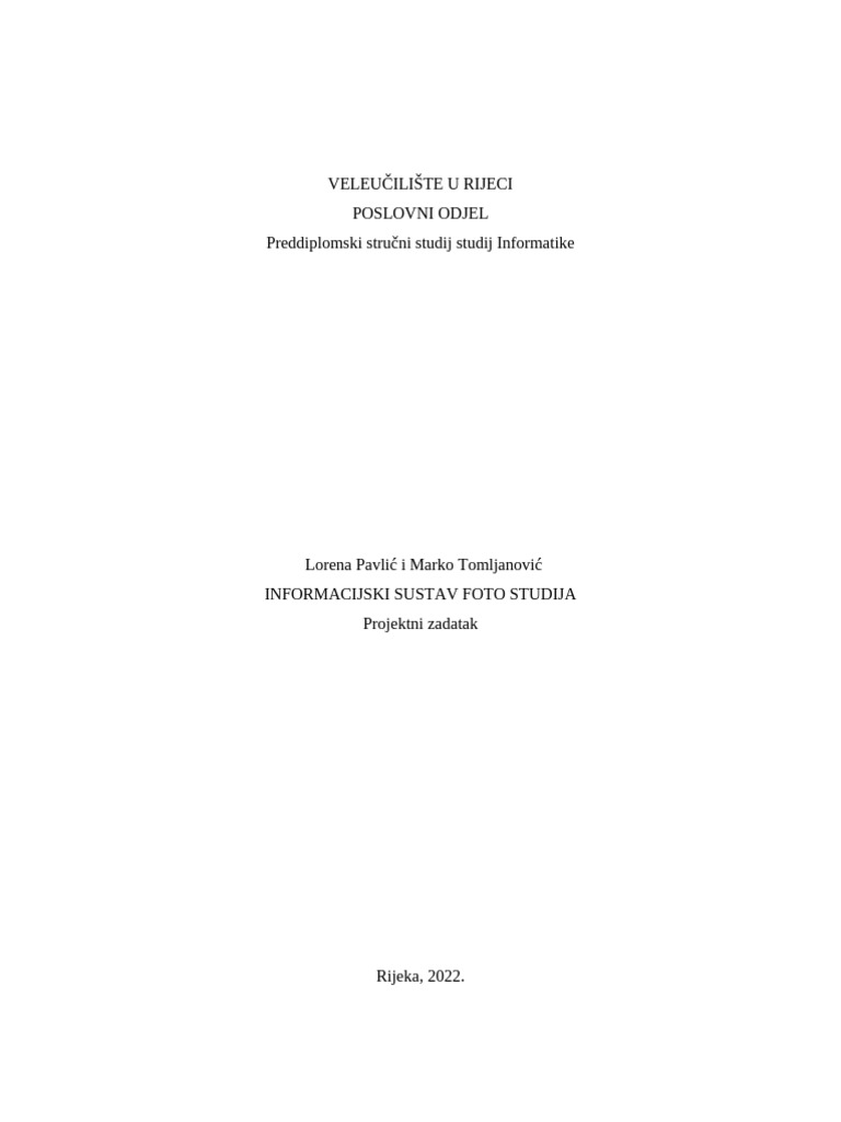 RIS - Seminar Lorena Pavlić Marko Tomljanović | PDF