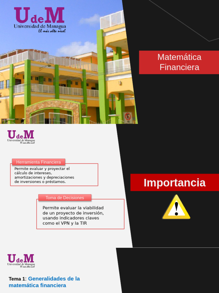 Matemática Financiera: VPN y TIR | PDF | Finanzas Matemáticas | Tasa ...