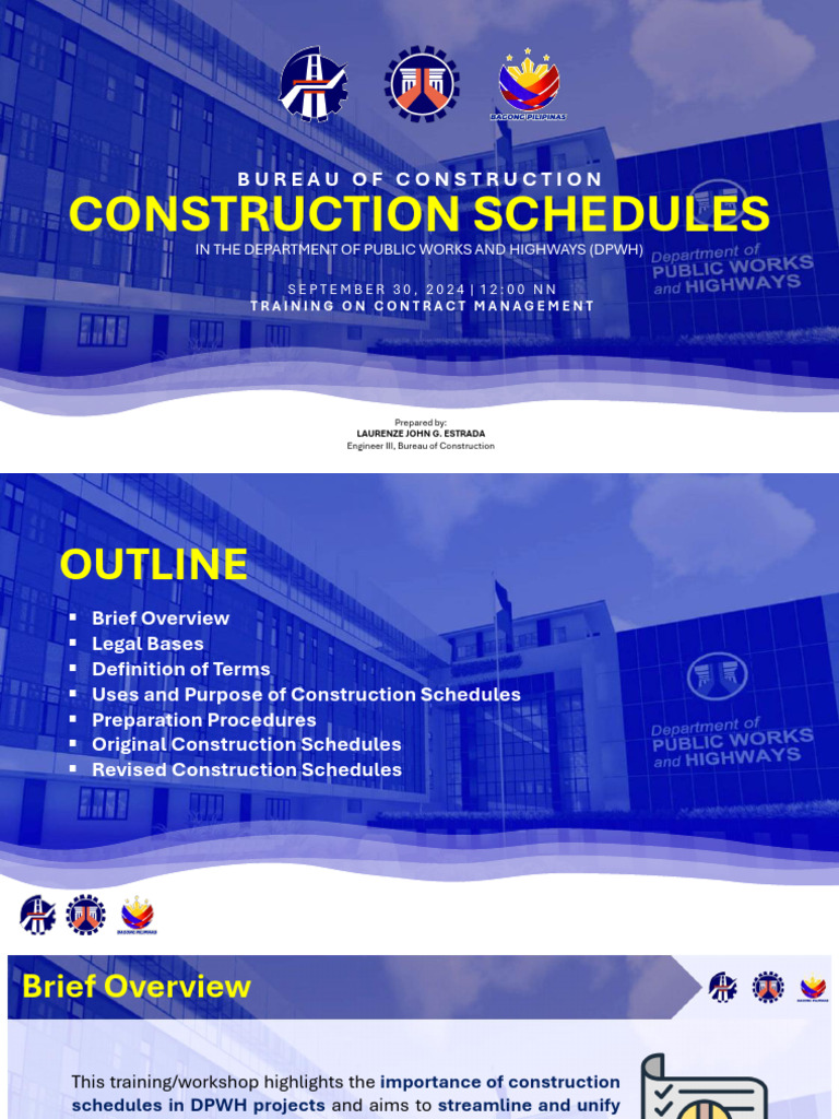 Construction Schedules Lecture | PDF