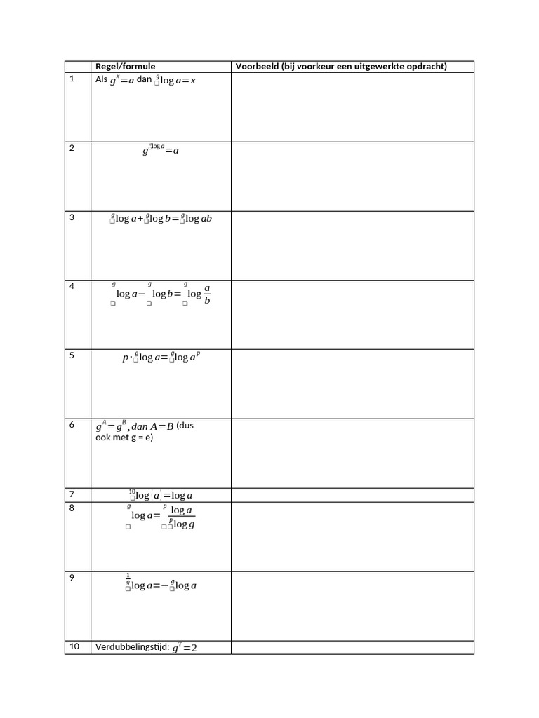 Rekenregels en Formules(1) | PDF