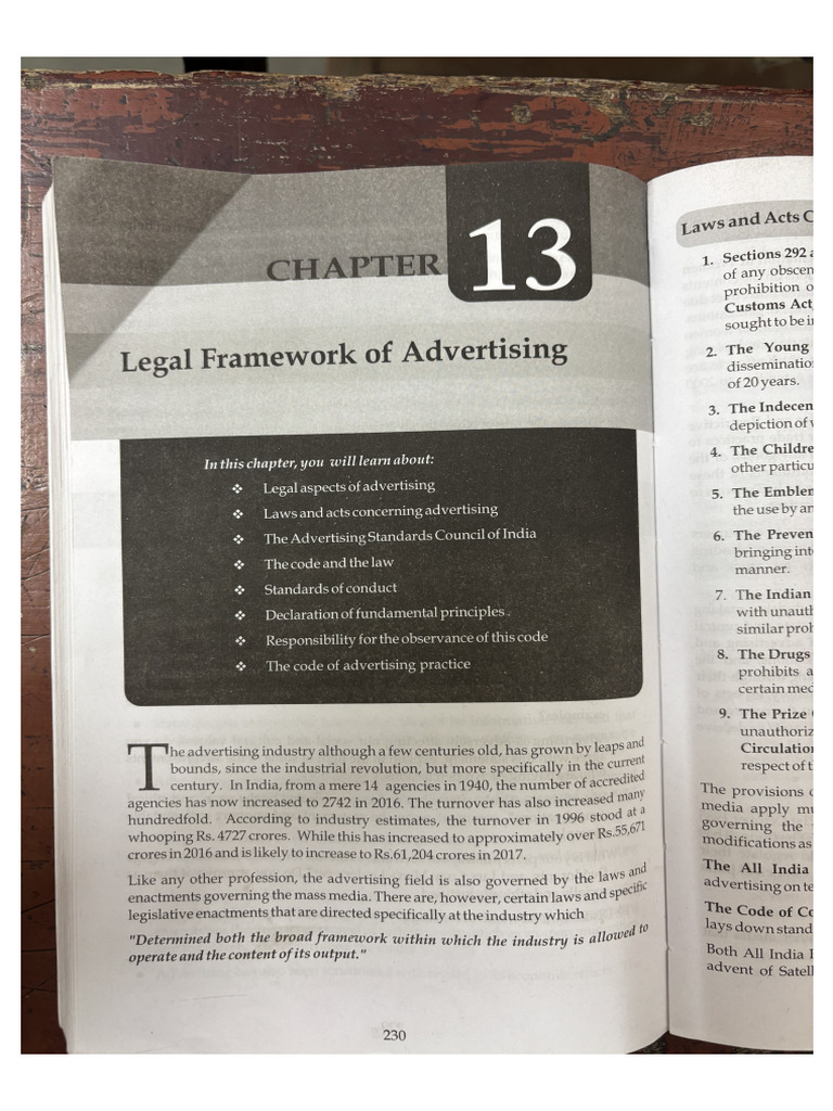 basics of ad-Legal framework of advertising | PDF