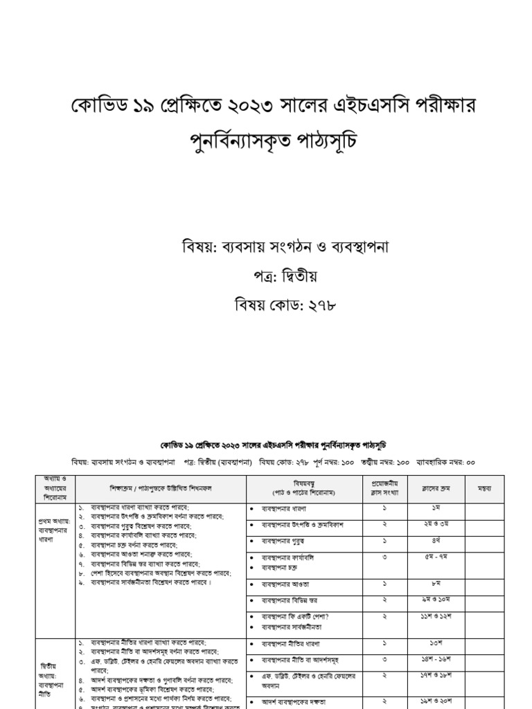 HSC Business Organization and Management 2 2023 | PDF