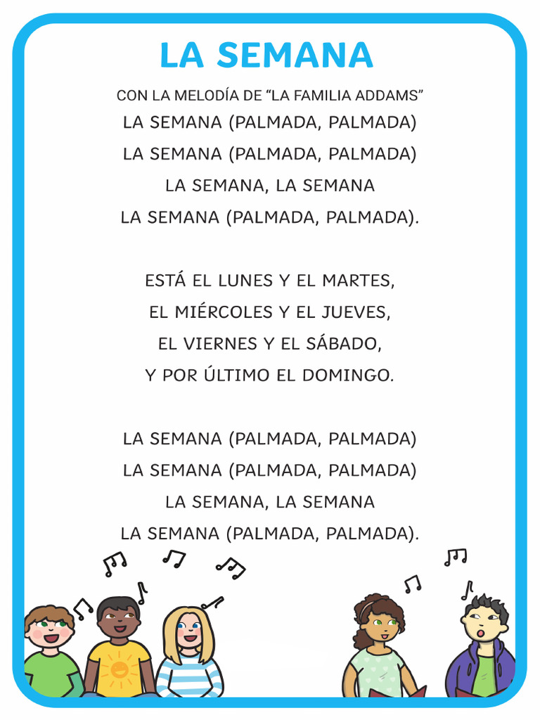 Canción Días de La Semana | PDF