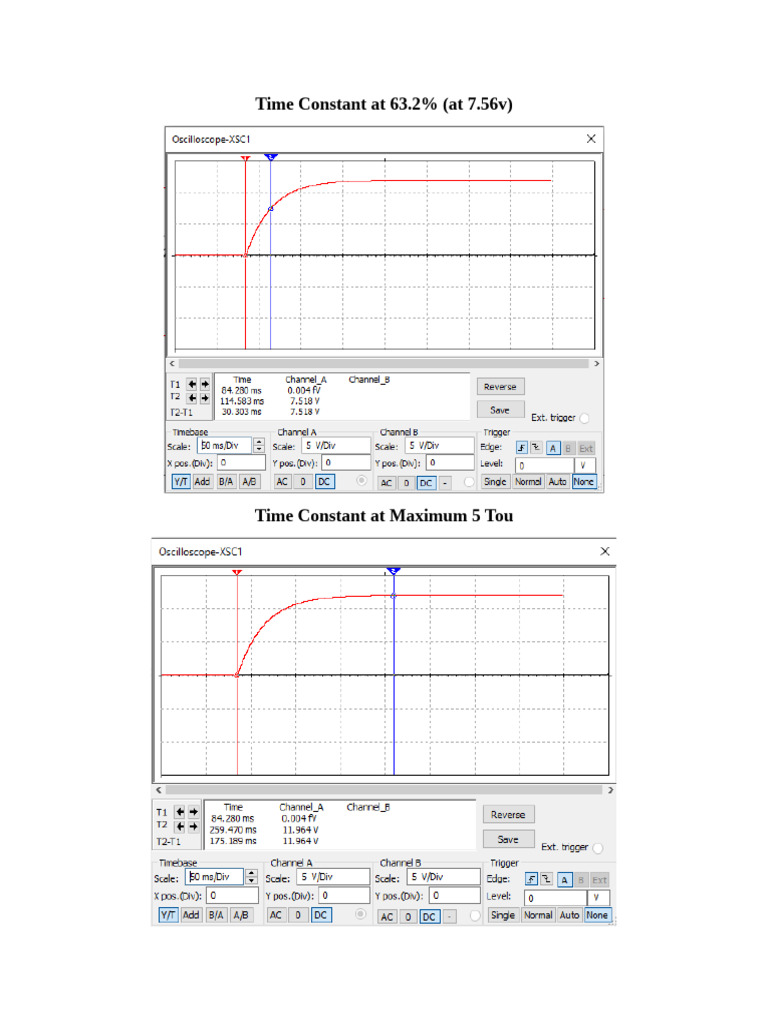 Understanding Time Constants at 7.56V | PDF