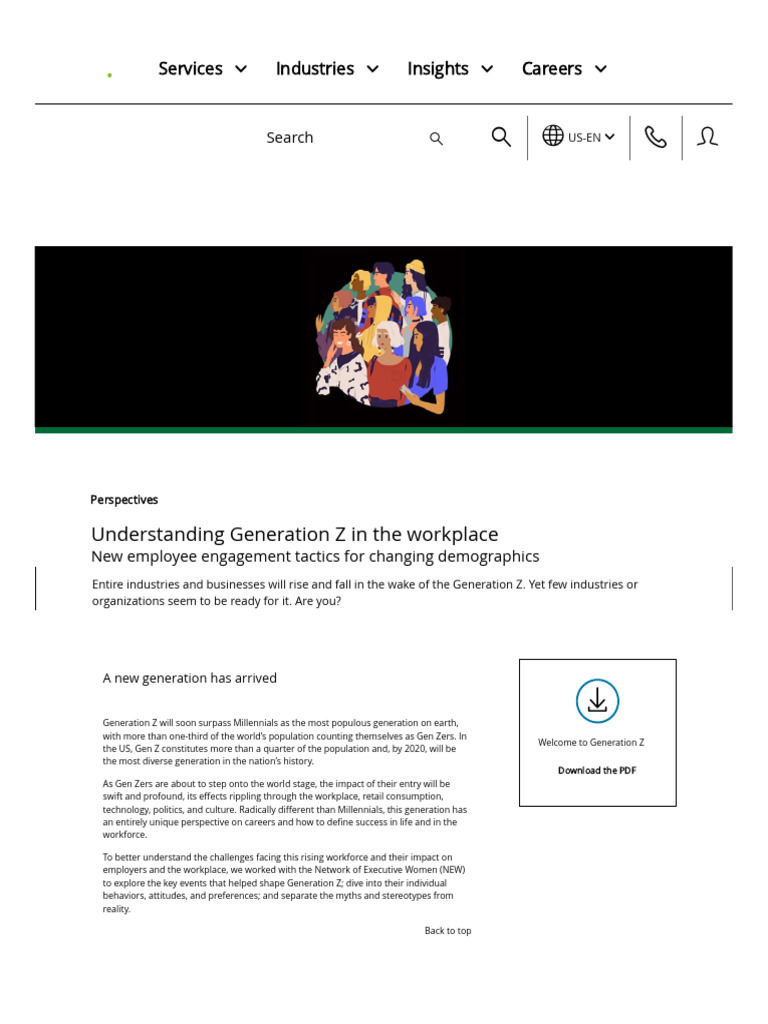 Understanding Generation Z in The Workplace - Deloitte US | PDF | Business
