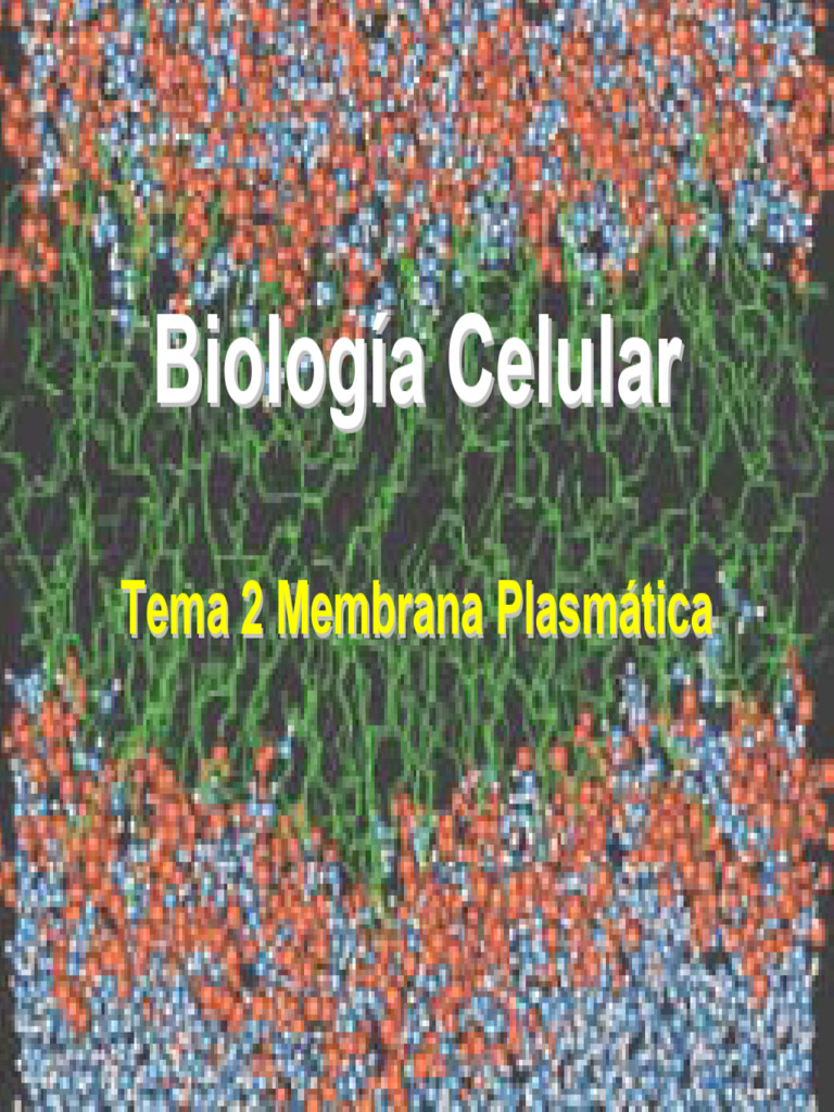 TEMA 2. Membrana Plasmàtica. Estructura. Composició Química I Organització Molecular. Biogènesi ...