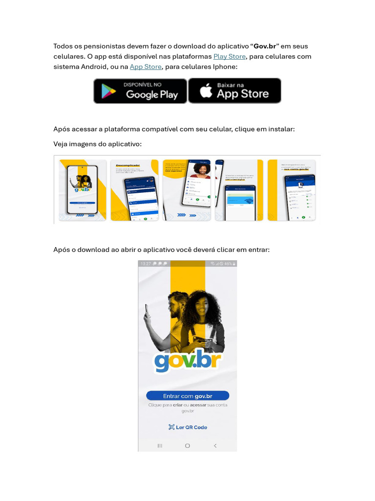 Passo a Passo Prova de Vida Gov.br | PDF