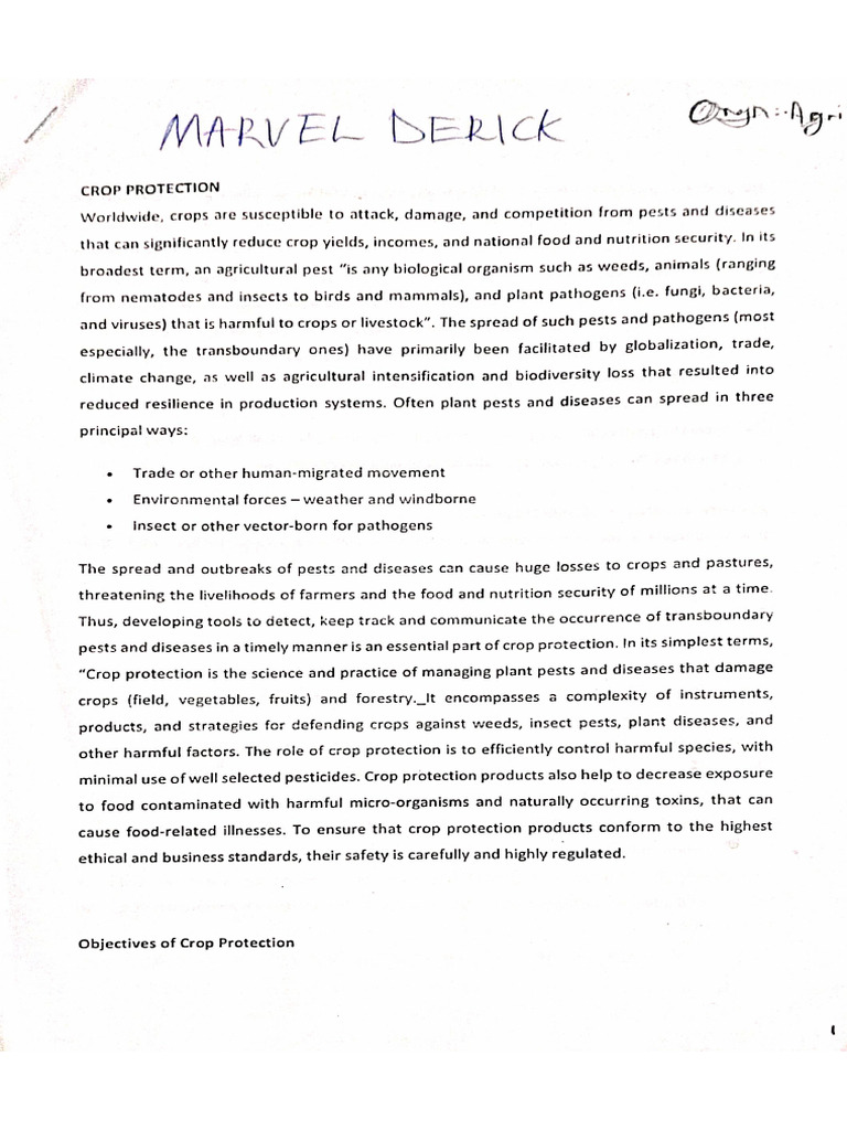 Crop Protection Notes | PDF