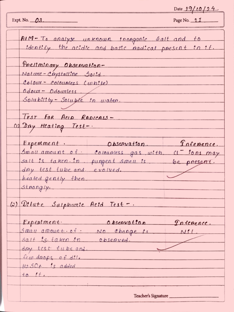 Chemistry Practicals (3,4,5,6) | PDF | Chemistry | Materials