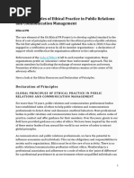 PRSA Code of Ethics Overview | PDF | Public Relations | Profession