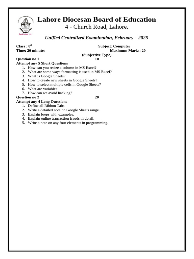 Format For English Typing Papers | PDF
