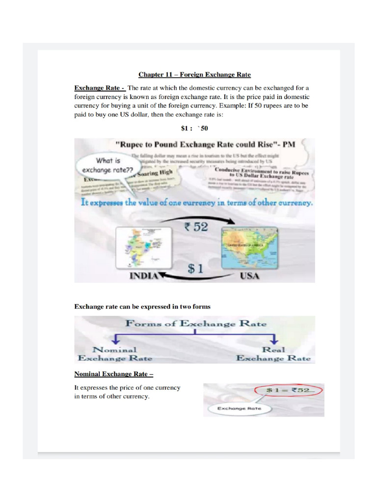 Chater 11 Foreign Exchange Rate | PDF