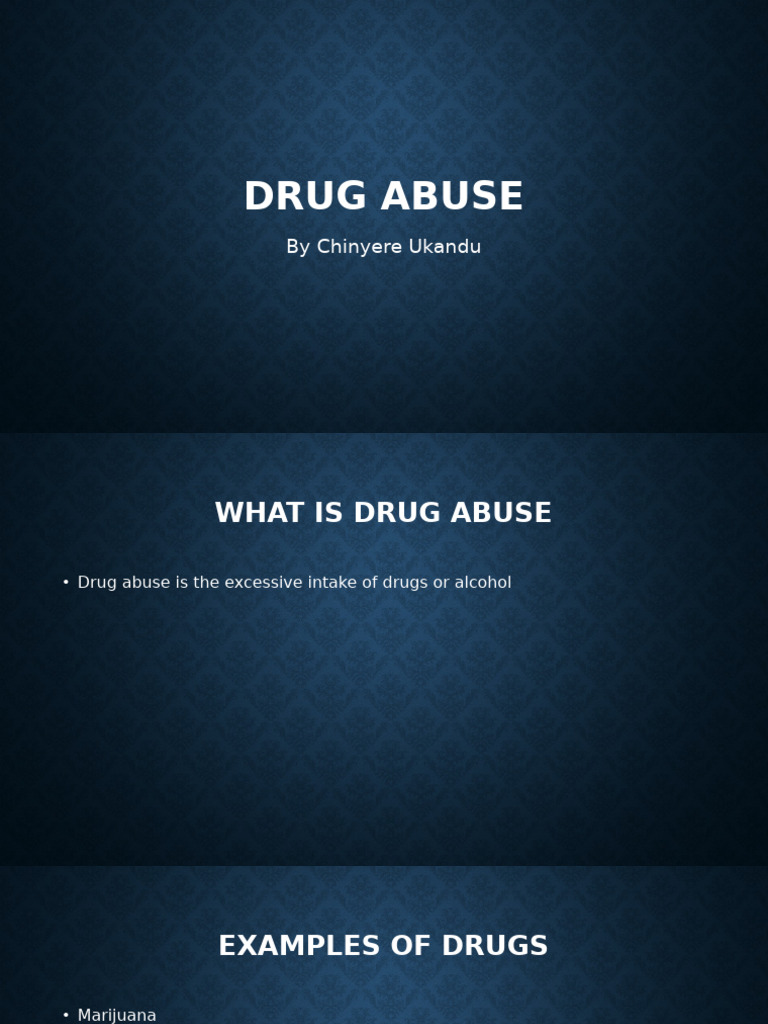 Drug Abuse | PDF
