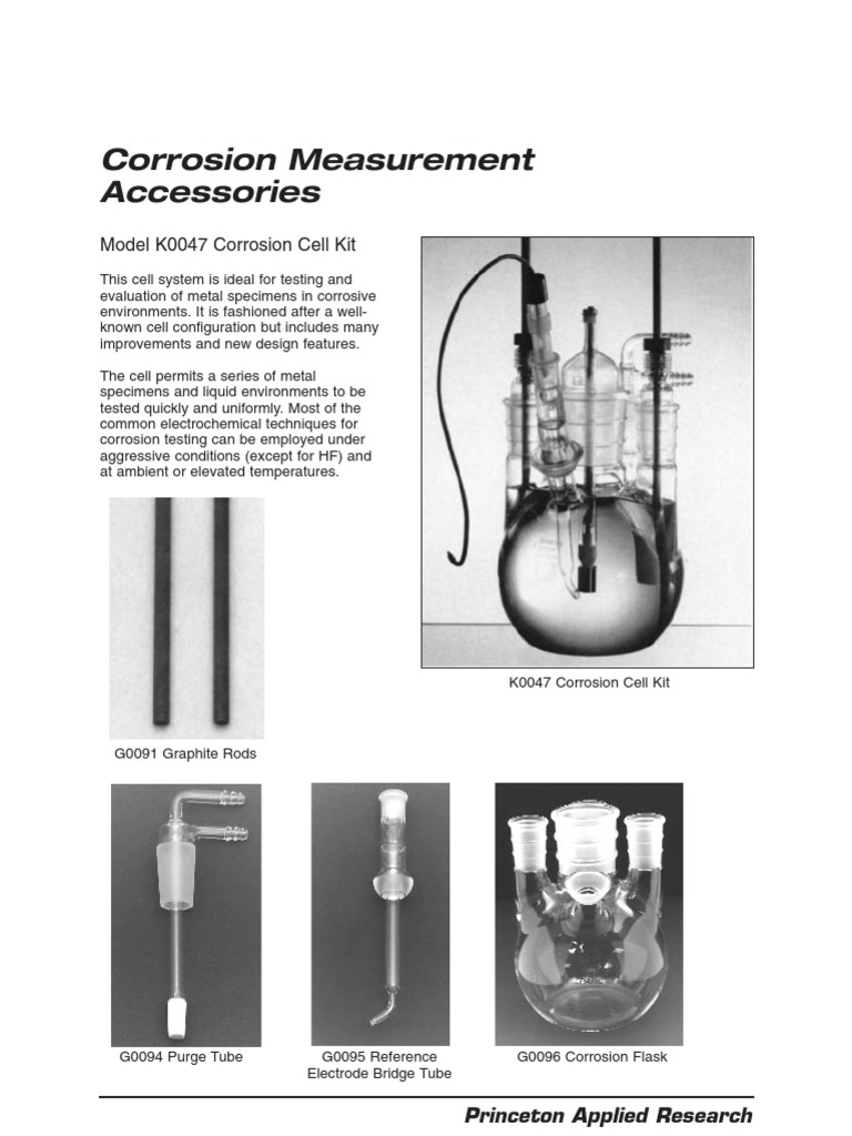 K0047 Corrosion Cell Kit | PDF | Washer (Hardware) | Corrosion