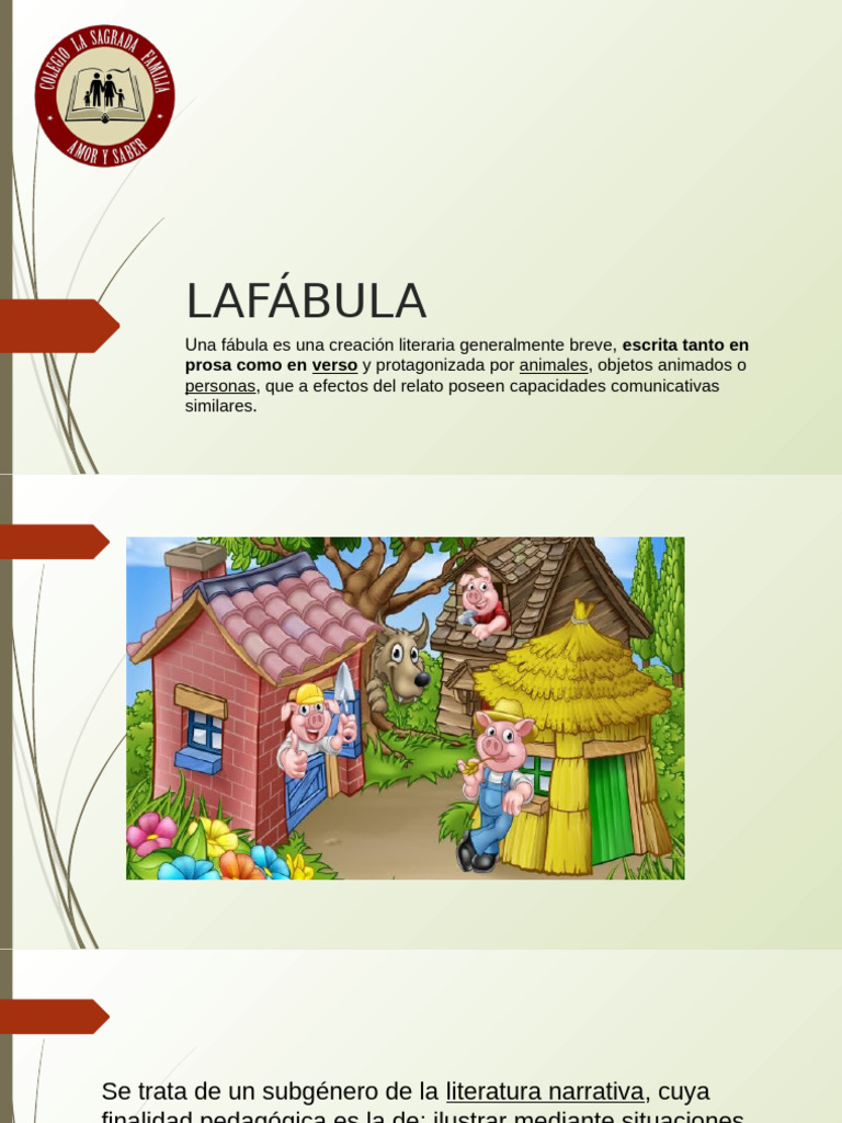 Qué es una fábula: definición y partes | PDF