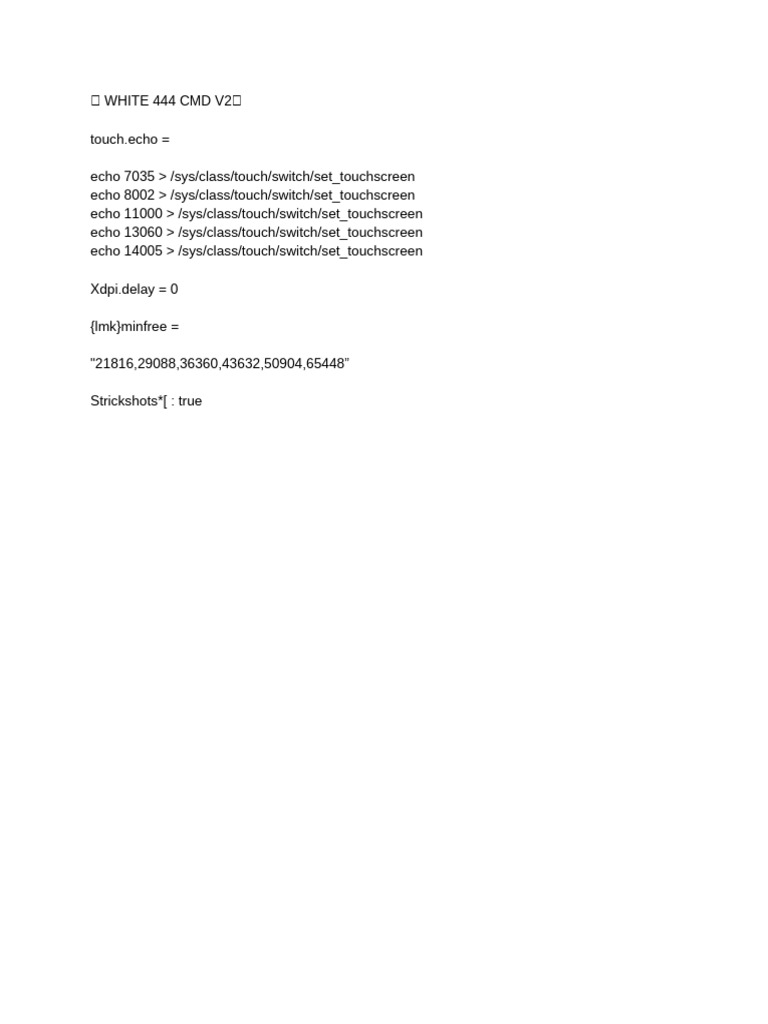 ? White 444 CMD v2 ? | PDF