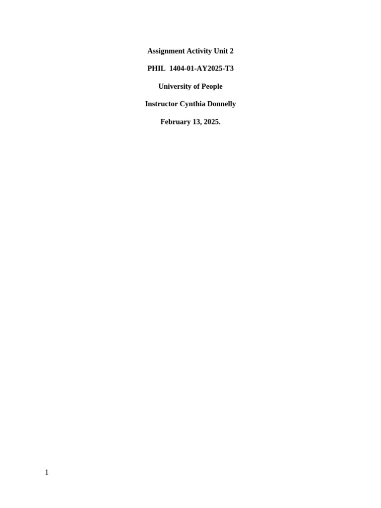 Assignment Activity Unit 2 PHIL | PDF | Virtue | Confucianism