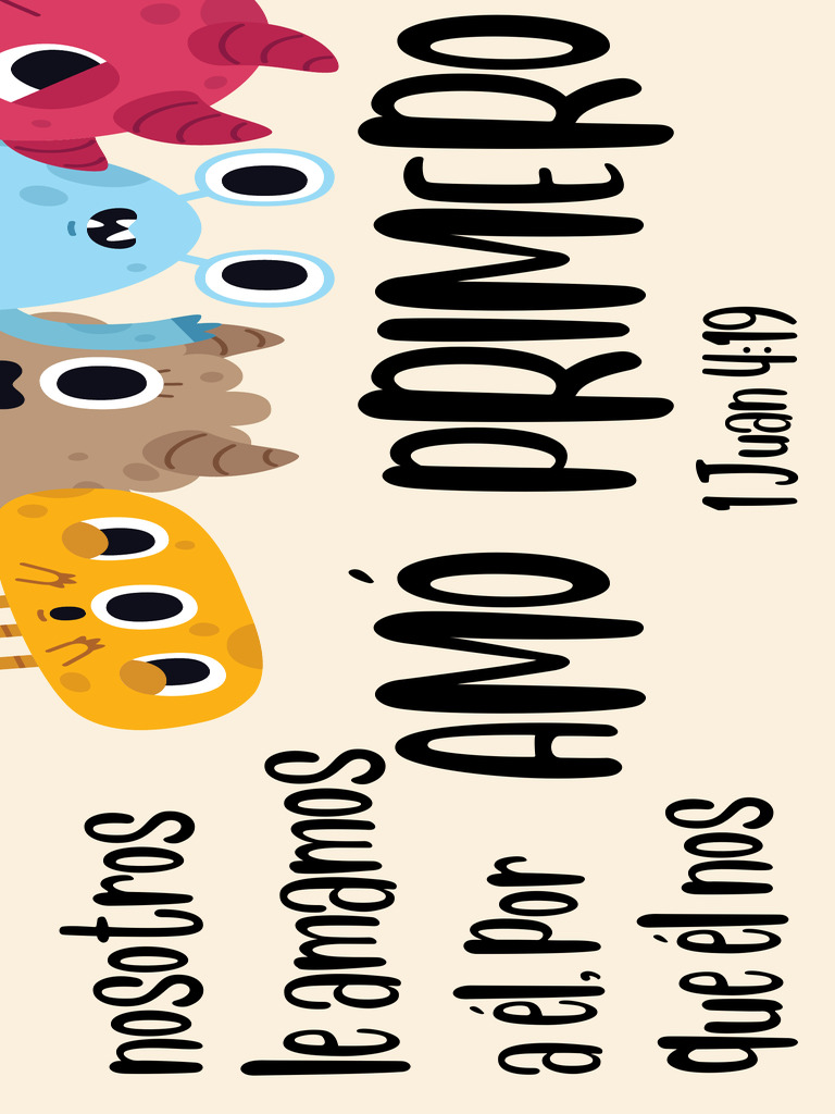 Marcapáginas Monstruos Ilustrado Infantil Colorido | PDF