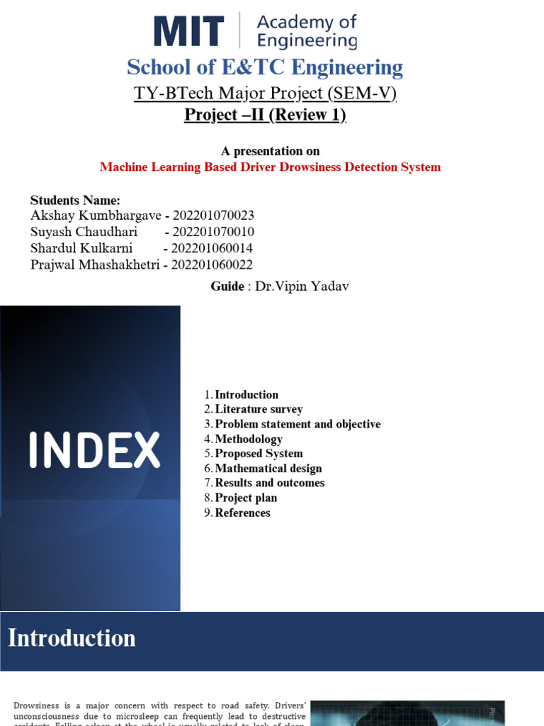 Machine Learning Driver Drowsiness Detection | PDF | Machine Learning ...