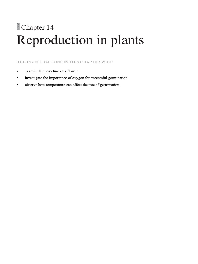 Plant Reproduction Investigations | PDF | Flowers | Seed