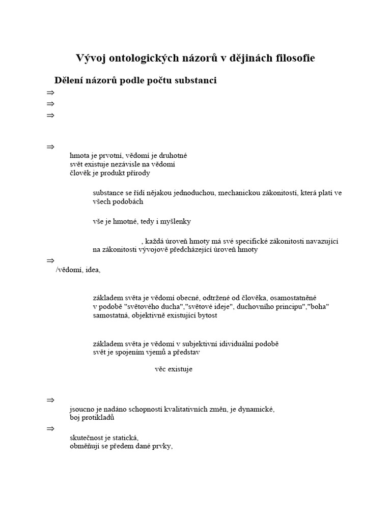 Duch-A-Hmota-V-Dějinách-Filosofie | PDF