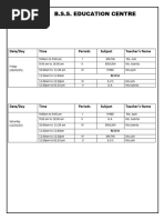 Class Time Table 25-26 | PDF | Inquiry | Language Families