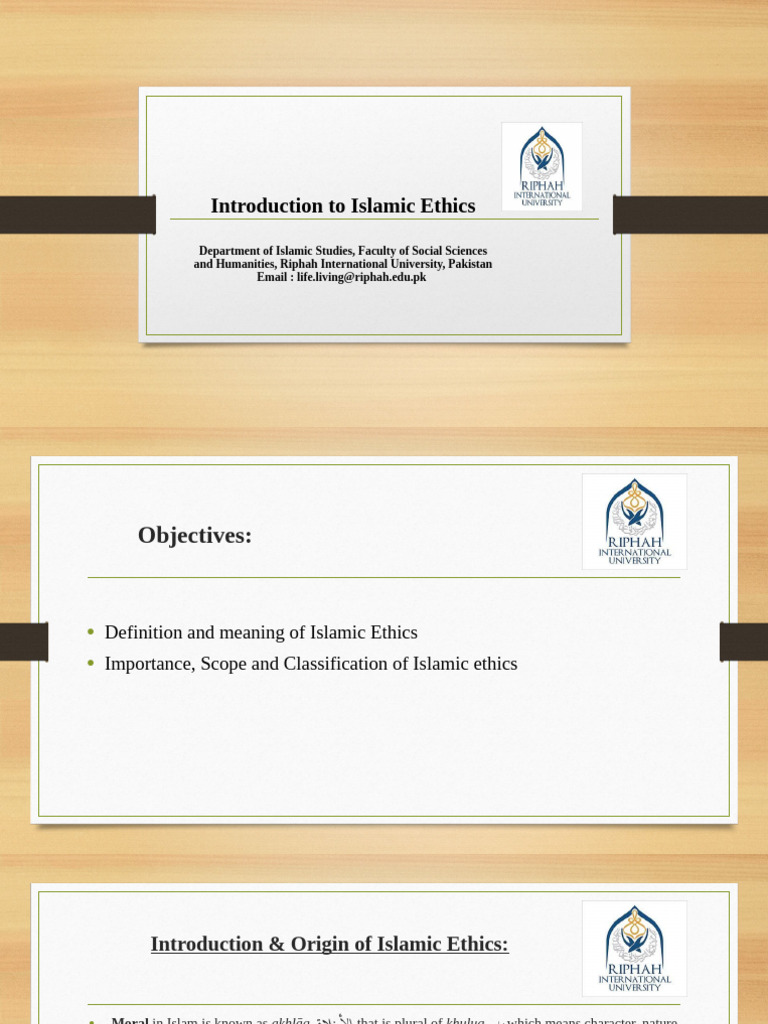 Understanding Islamic Ethics and Morality | PDF | Islamic Ethics | Quran