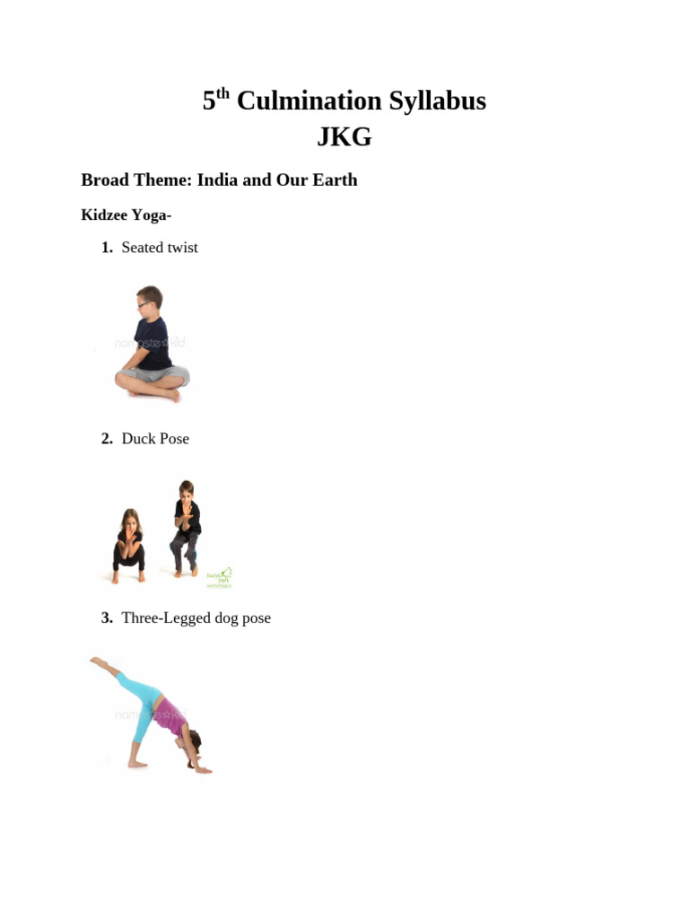 5th Culmination Syllabus Overview | PDF