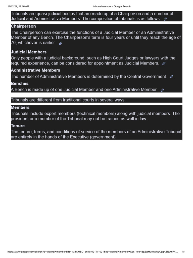 Tribunal Member | PDF