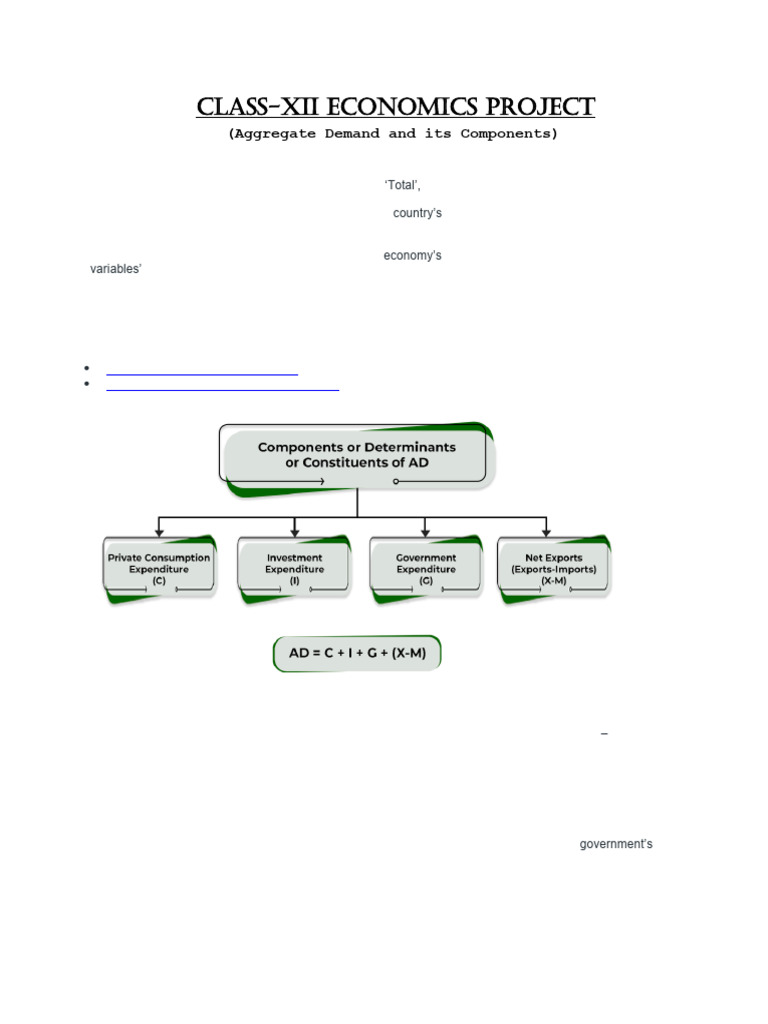 Aggregate Demand and Its Components | PDF | Consumption (Economics) | Aggregate Demand