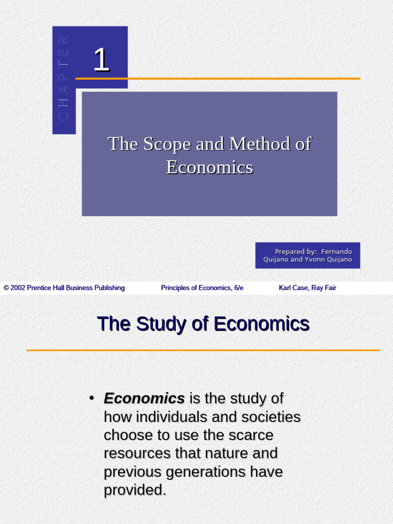 Scope and Method of Economics | PDF | Economics | Opportunity Cost