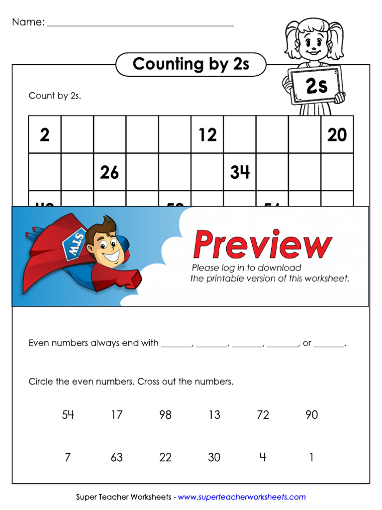 Counting Grid 2s | PDF