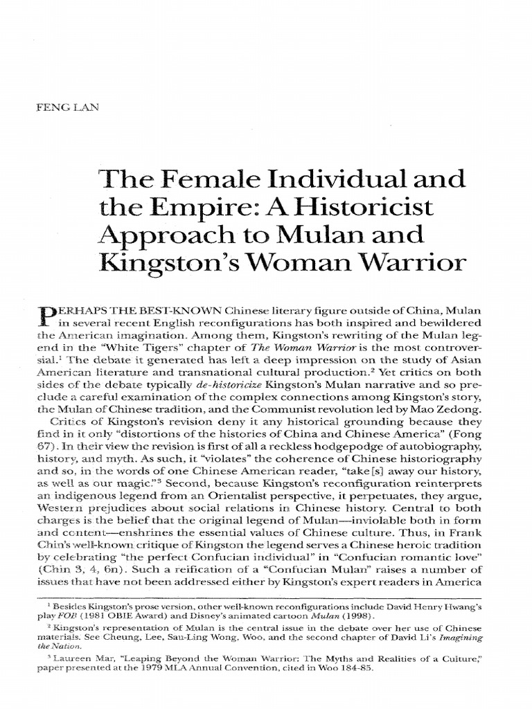 Woman Warrior - Lan | PDF