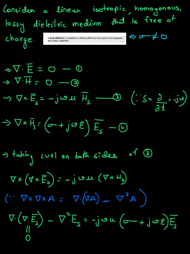 Wave Propagation in Lossy Dielectrics | PDF | Waves | Metrology