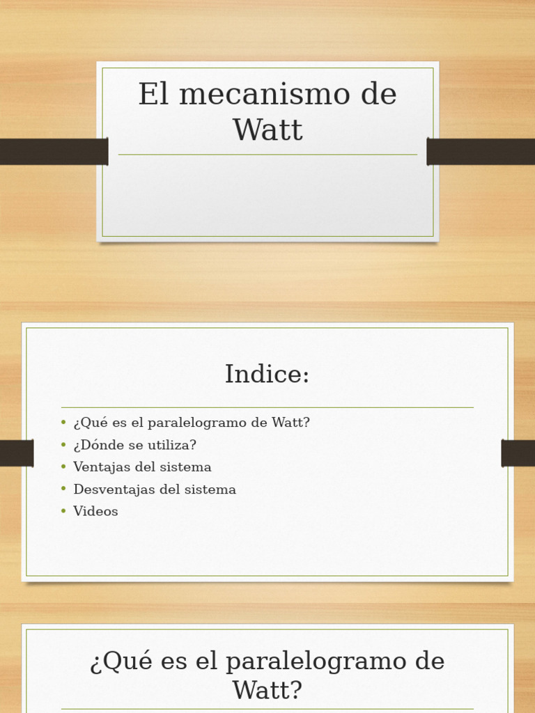 El Mecanismo de Watt | PDF
