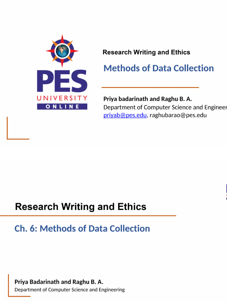 Methods of Data Collection | PDF