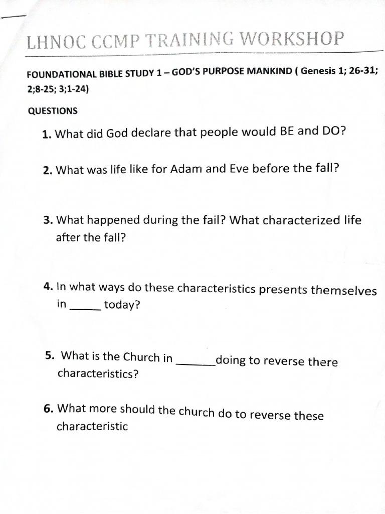 Bible Study | PDF