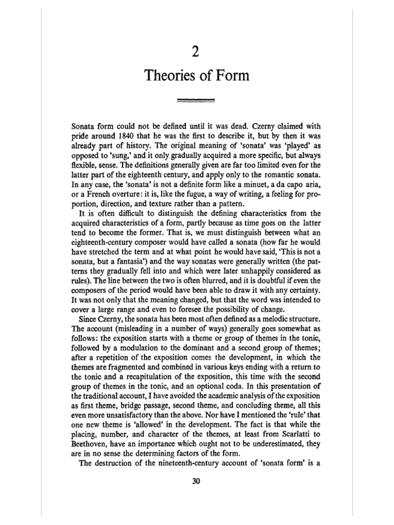 The Classical Style - Charles Rosen - Chapter 2 | PDF