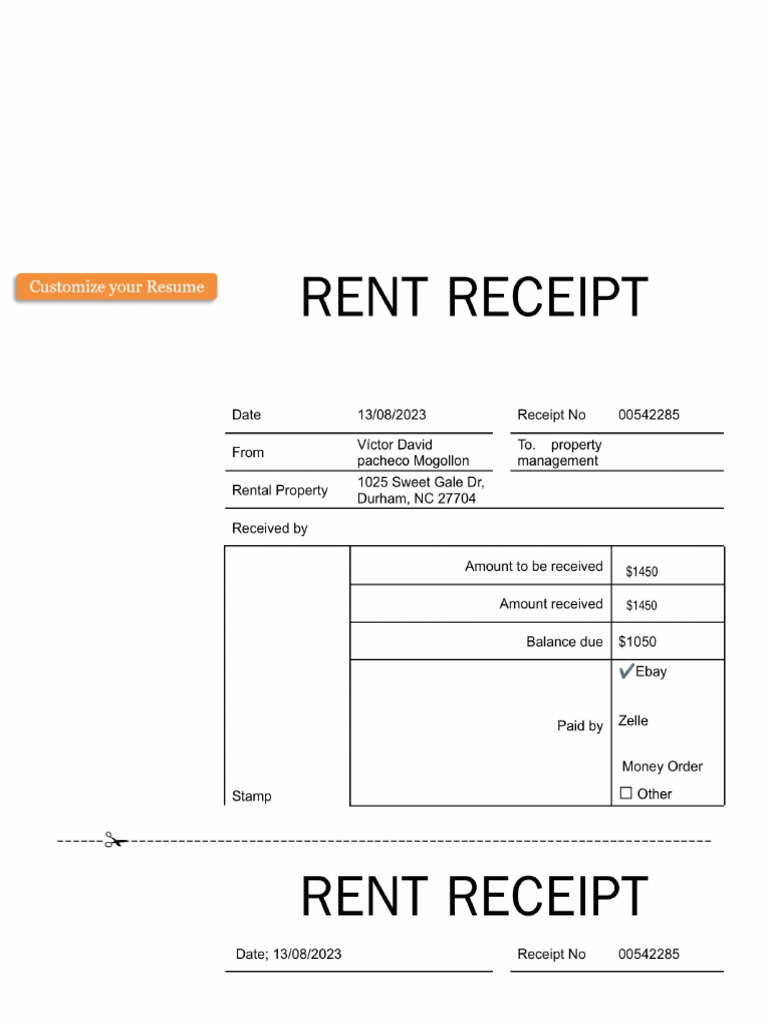 House Payment Receipt | PDF