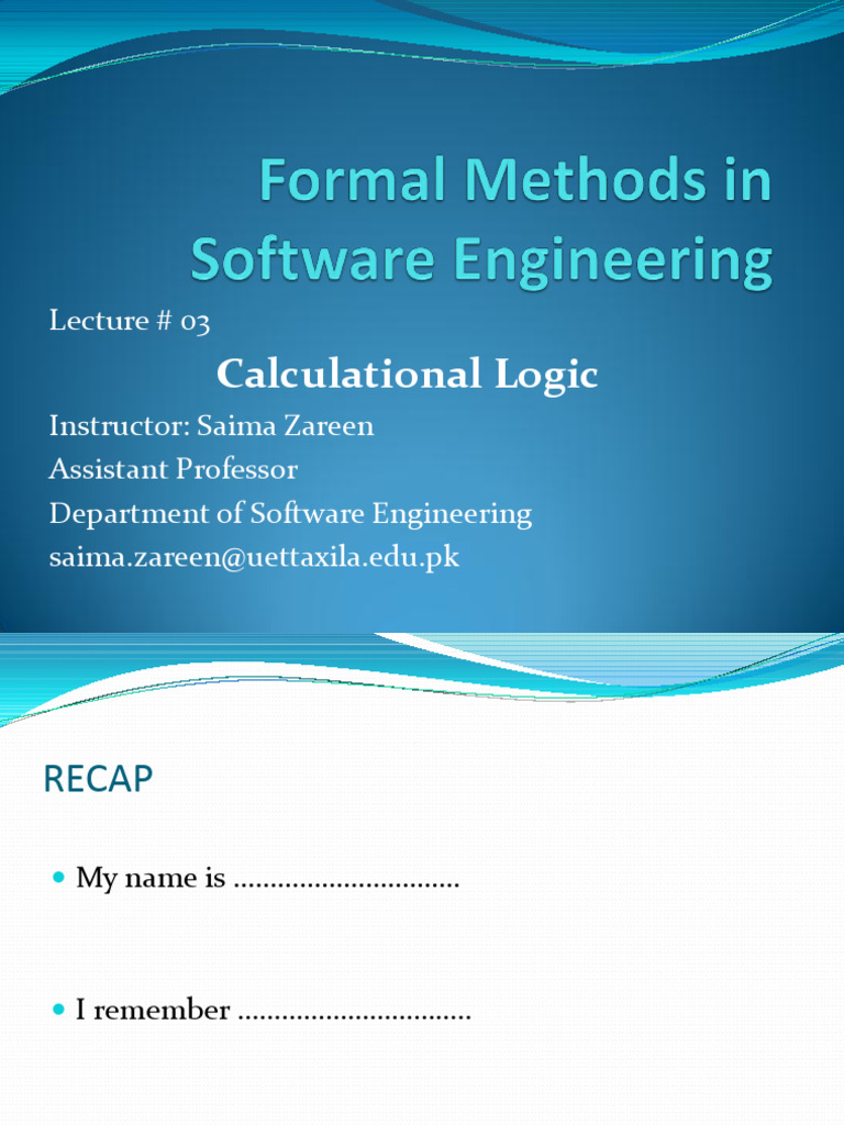 Notes - Lect 03 and 04 | PDF | If And Only If | Logic