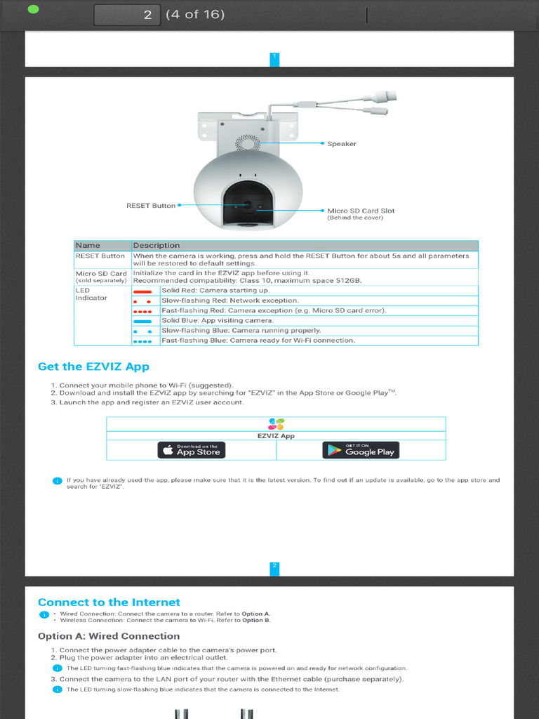 EZVIZ Camera Setup Guide | PDF | Wi Fi | Mobile App