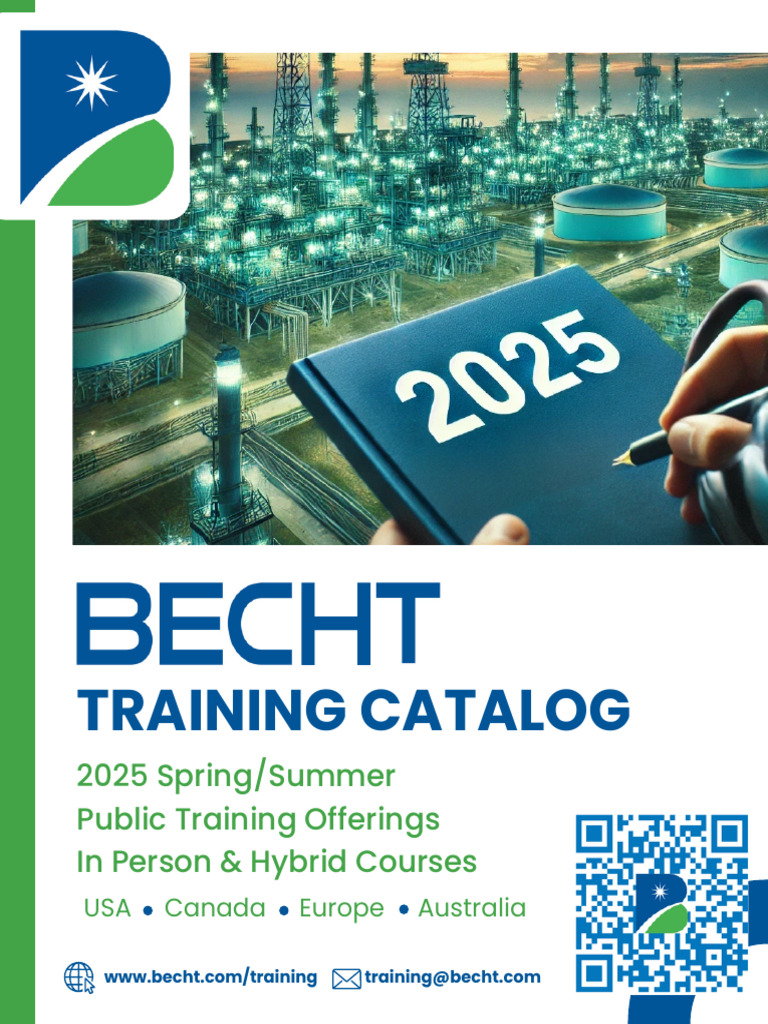 Becht Spring 2025 Training Catalog | PDF | Oil Refinery | Cracking ...