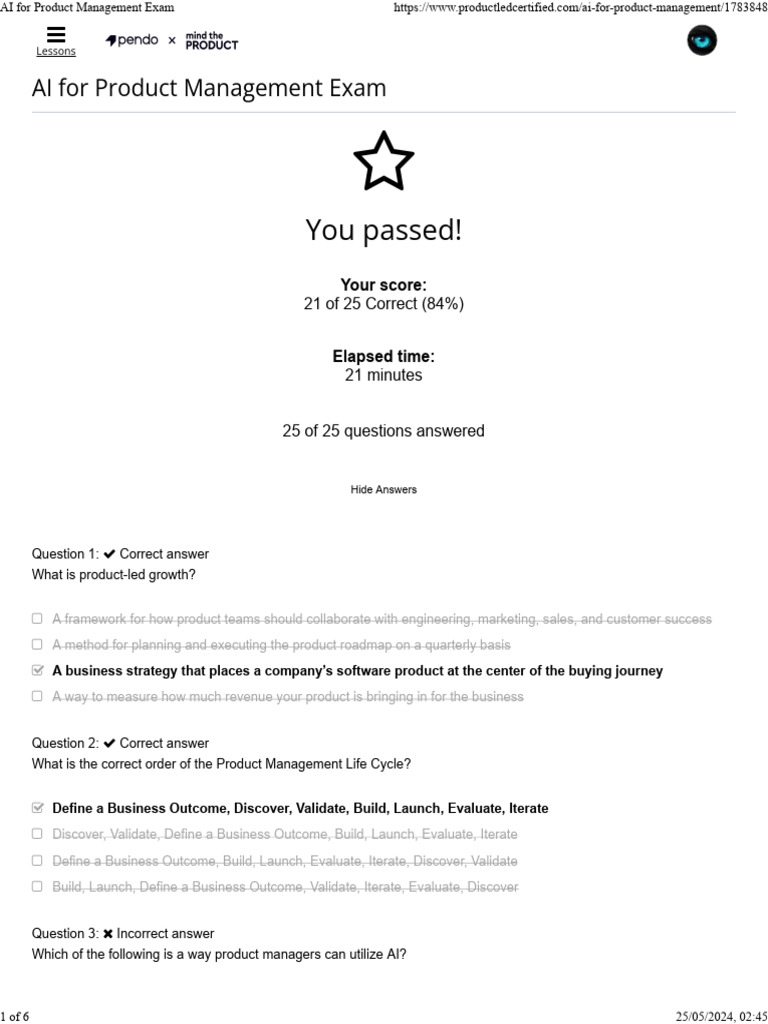 AI in Product Management Exam Insights | PDF | Artificial Intelligence ...