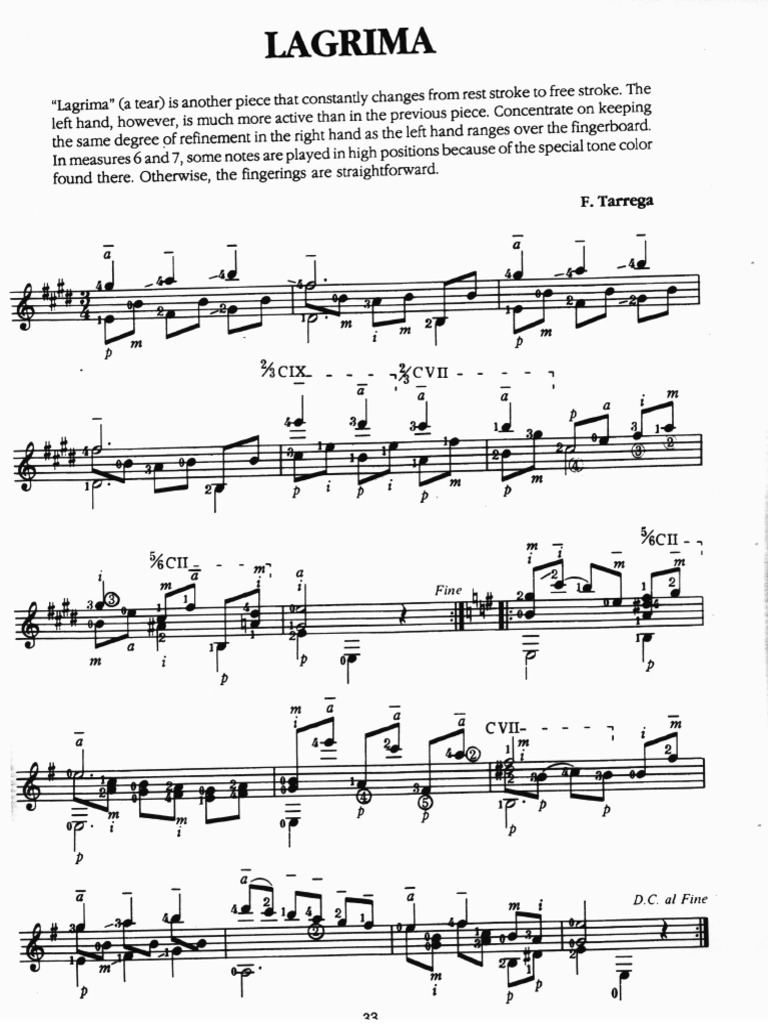 Lagrima | PDF
