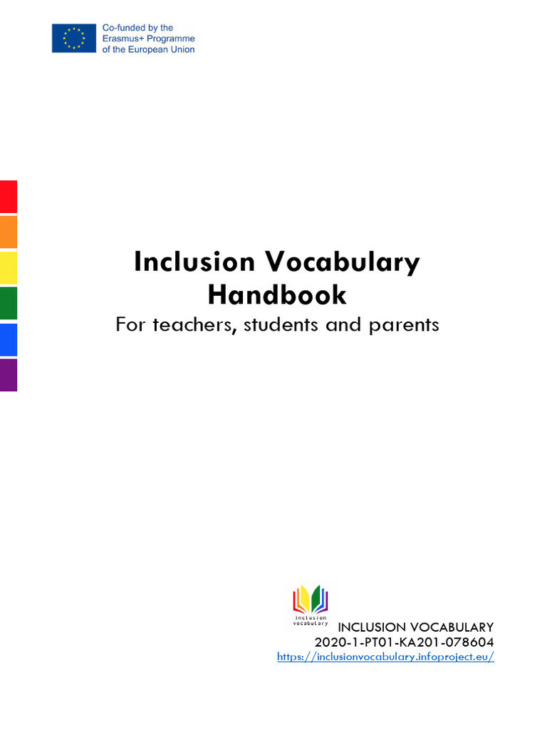 Handbook - INCLUSION VOCABULARY | PDF | Transgender | LGBTQIA+ Studies