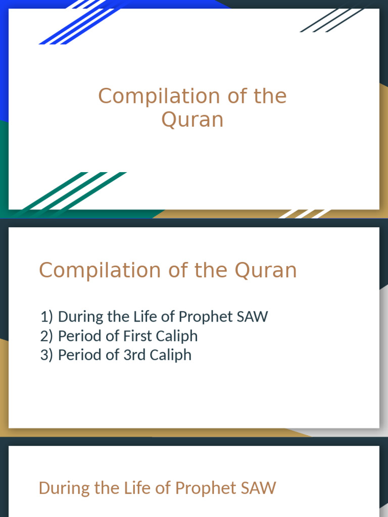 Compilation of The Quran | PDF