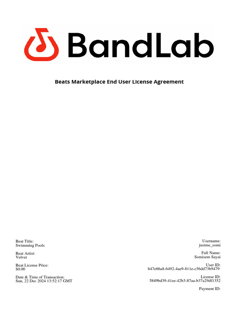 License-Swimming Pools | PDF | License | Royalty Payment