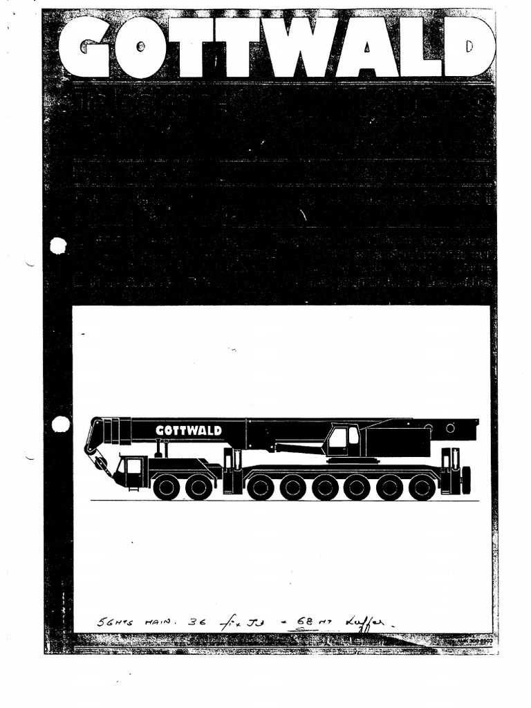 Gottwald All Terrain Cranes Spec 771063 | PDF