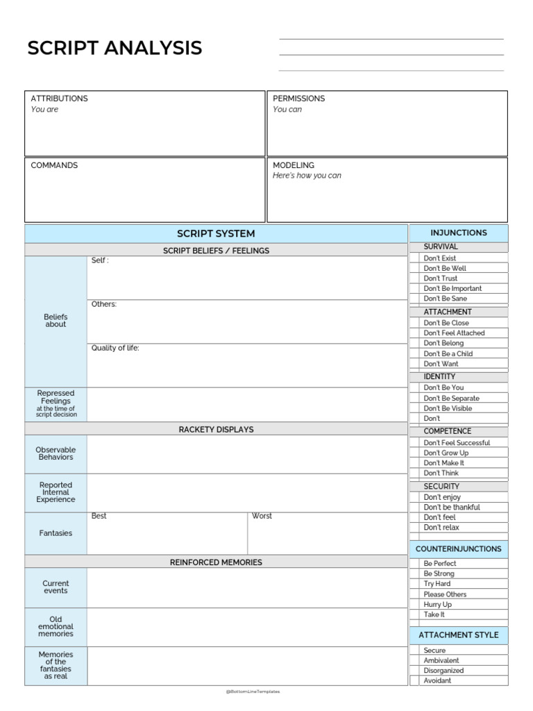 Script Analysis Color Letter | PDF | Attachment Theory | Psychology